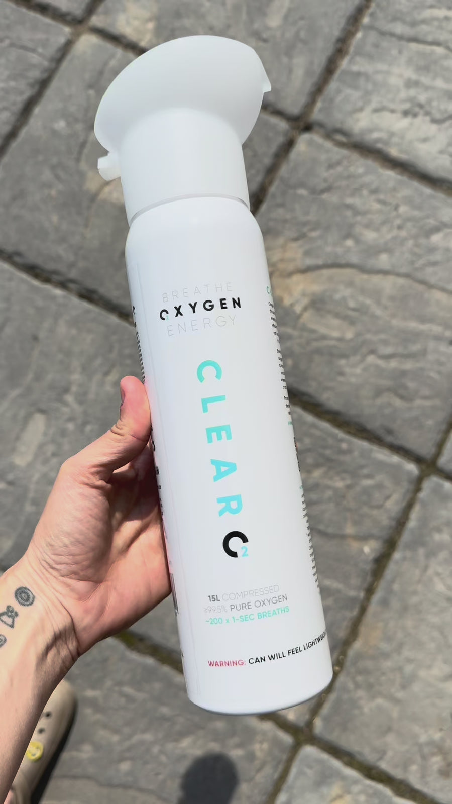 ClearO2 | Pure oxygen cylinders and cans for health and wellbeing